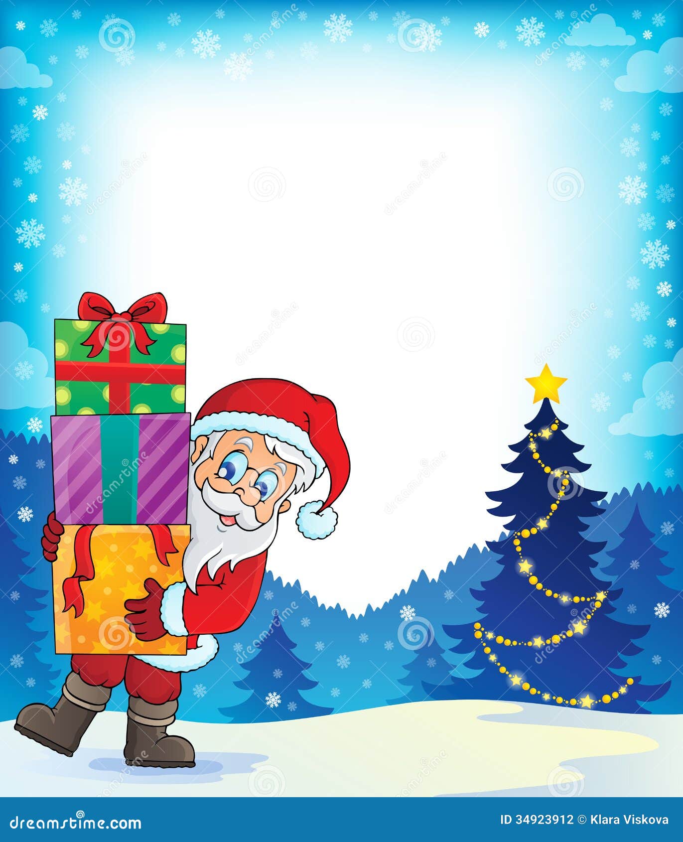 Santa Claus theme image 3 stock vector. Illustration of holiday - 34923912