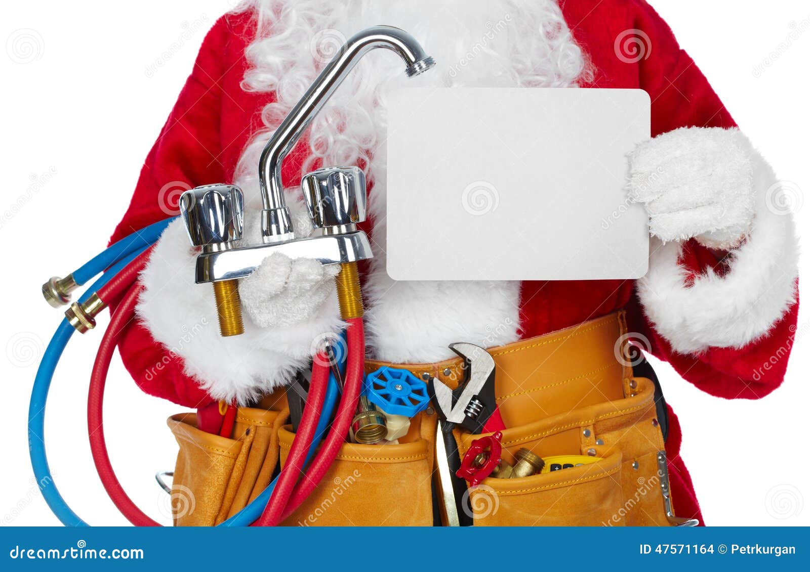 Santa Claus with a Tool Belt. Stock Photo - Image of business ...