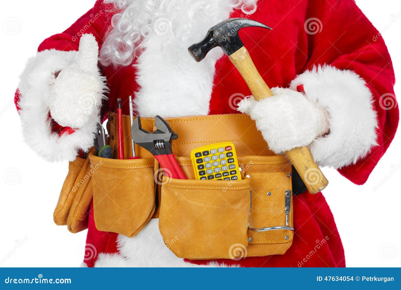 Santa Claus with a Tool Belt. Stock Photo - Image of carpenter ...