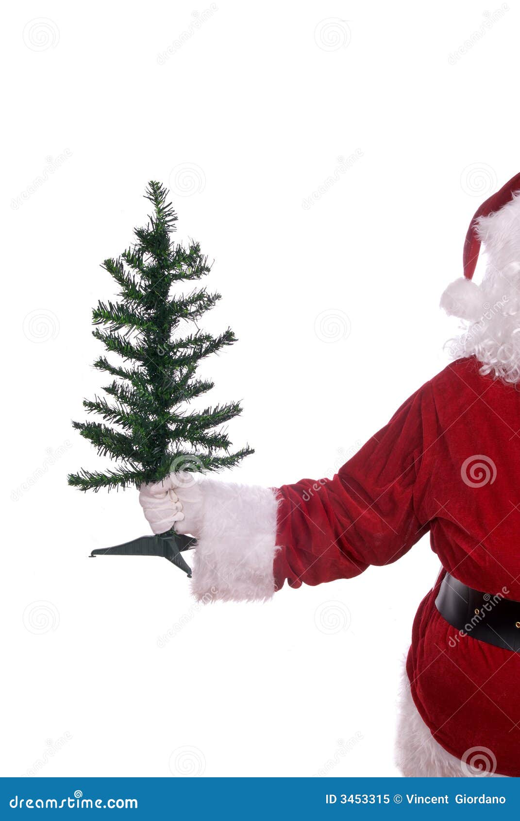 Santa Claus with tree stock image. Image of tradition - 3453315