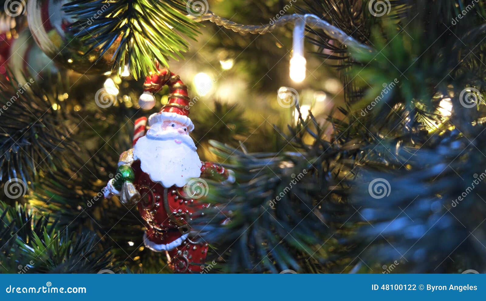 Santa Claus Under the Christmas Tree Stock Photo - Image of holidays ...