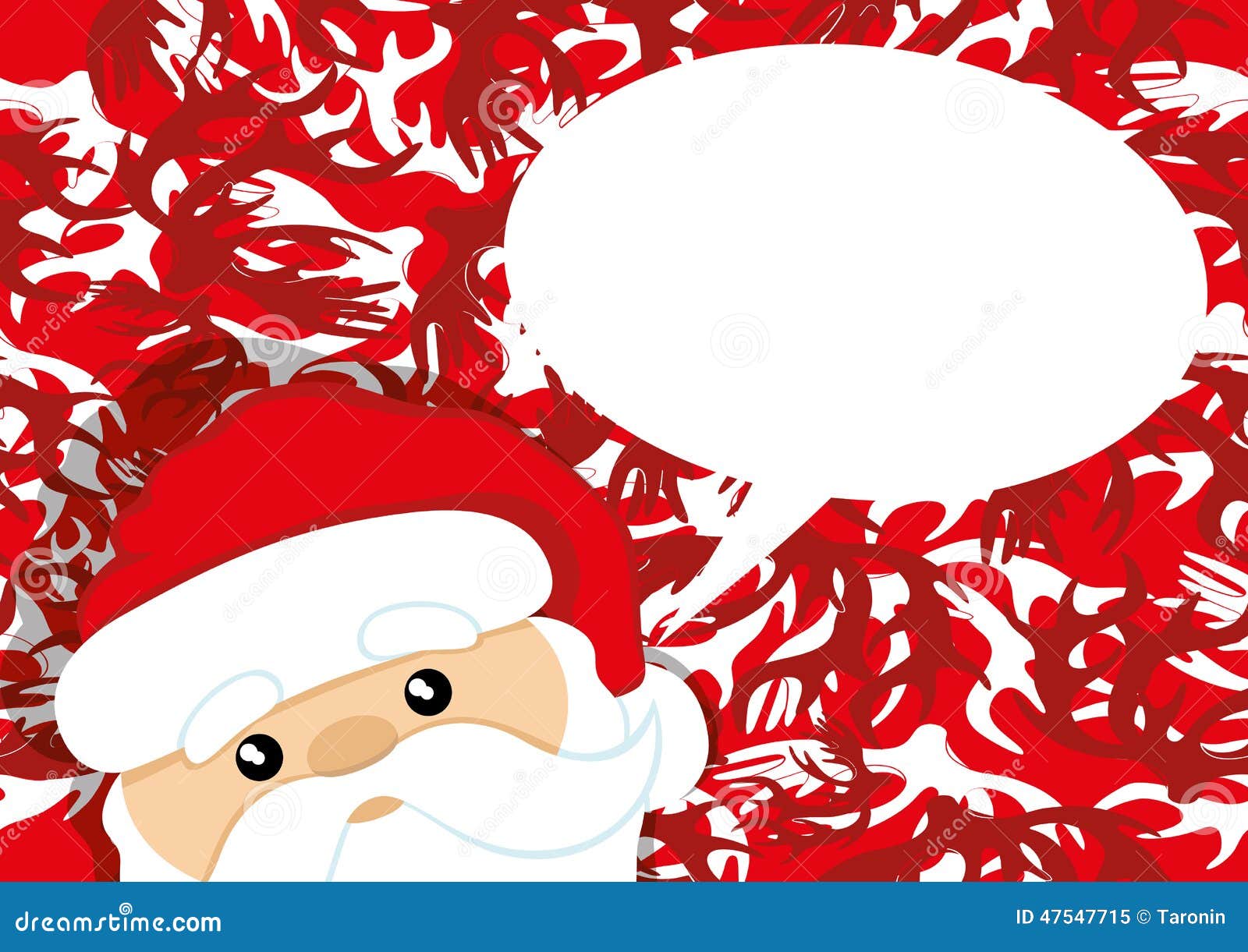 Santa Claus. stock vector. Illustration of message, vector - 47547715