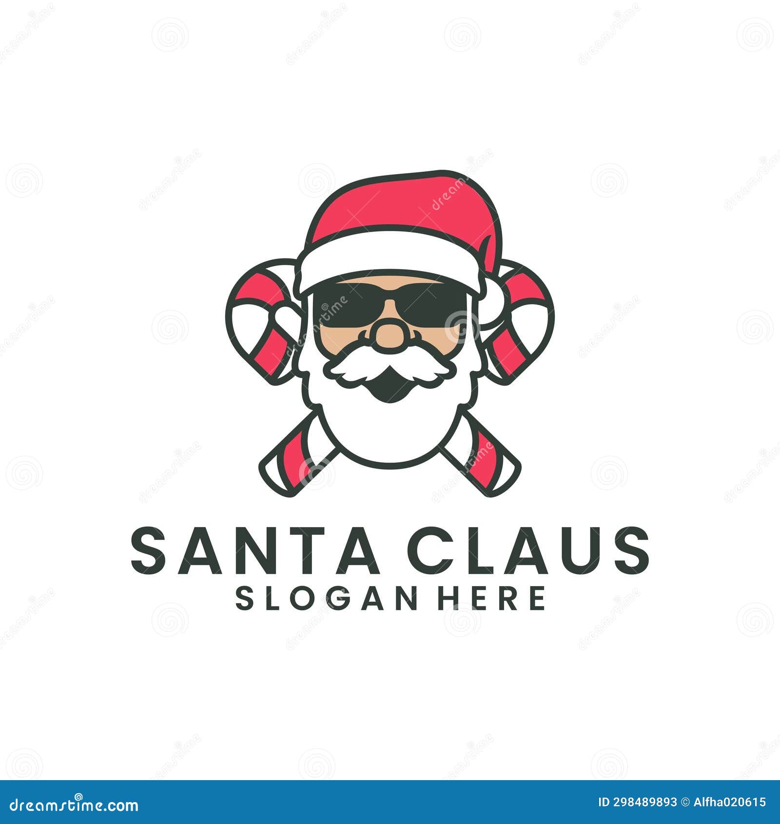 Santa Claus Vector Illustrations Design Icon Logo Stock Illustration ...