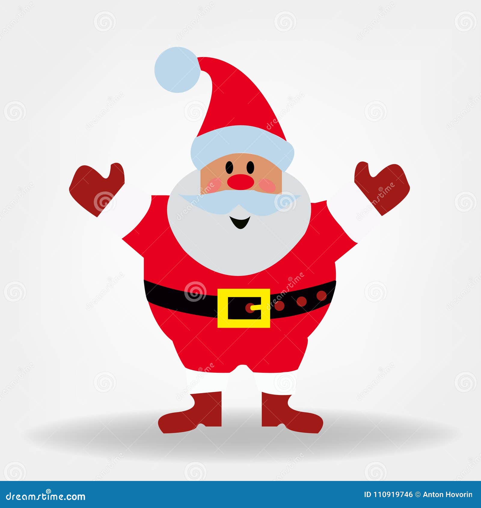 Santa Claus vector stock vector. Illustration of card - 110919746