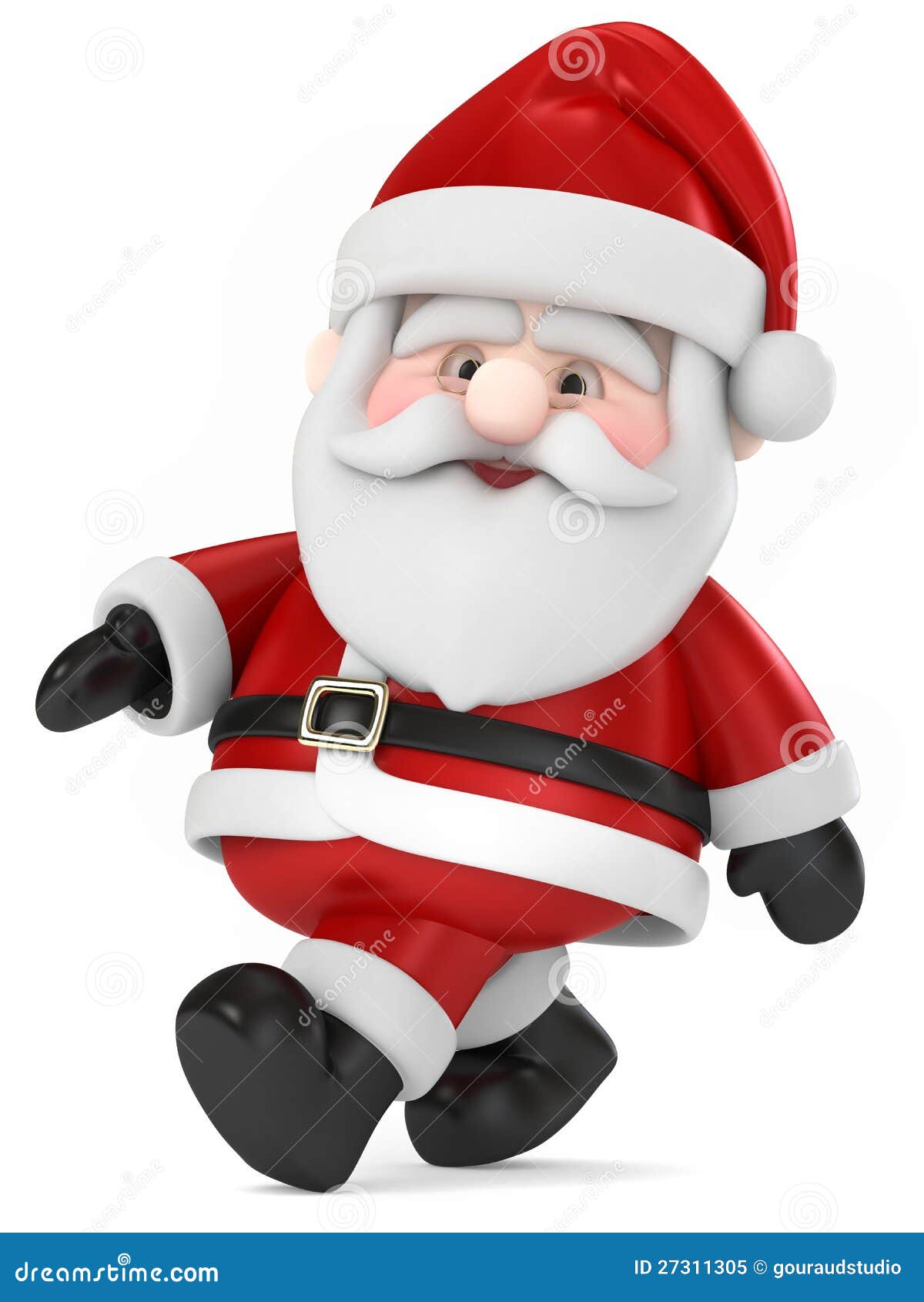 Santa Claus walking stock illustration. Illustration of santa - 27311305