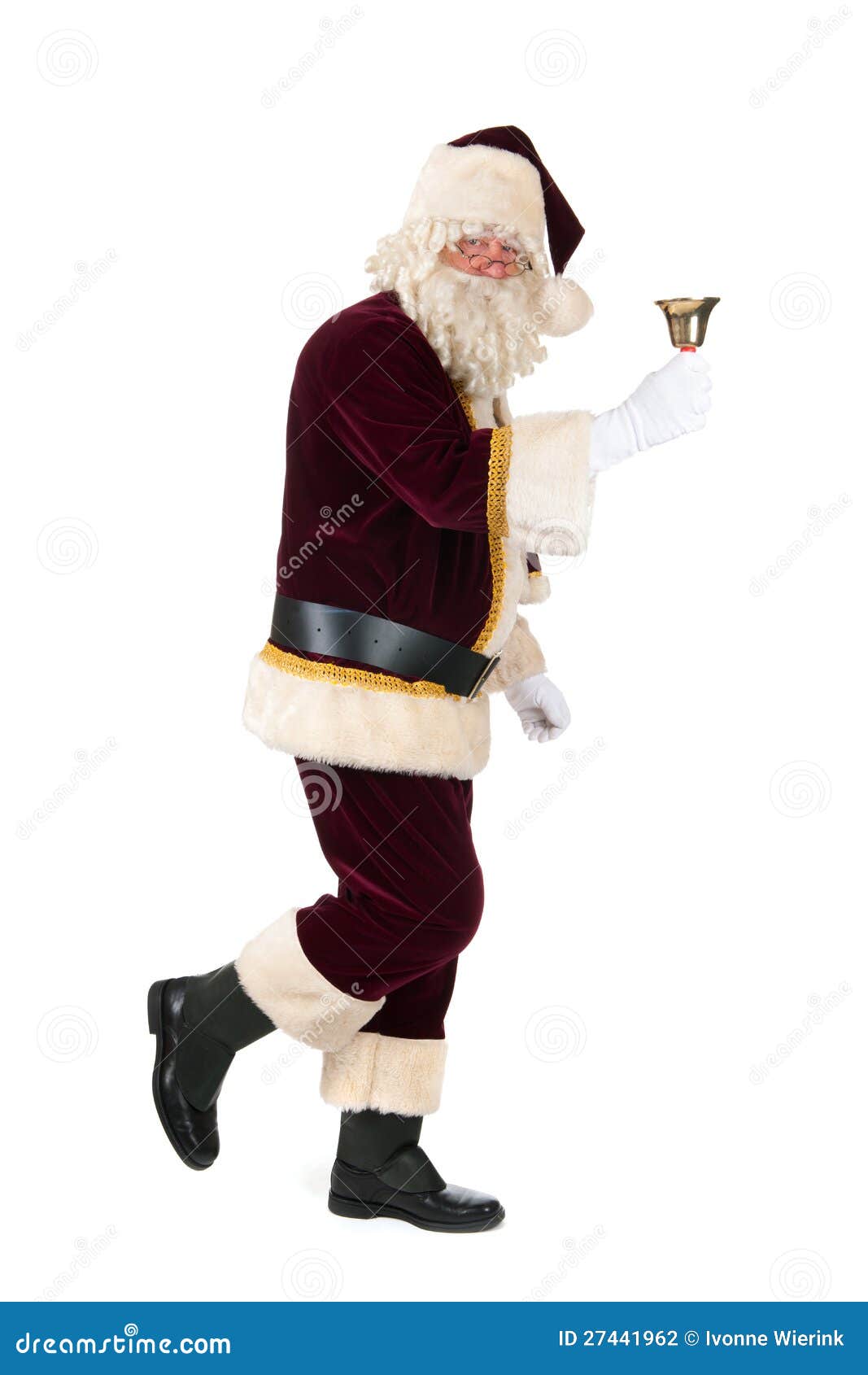 Santa Claus walking stock photo. Image of glasses, elder - 27441962