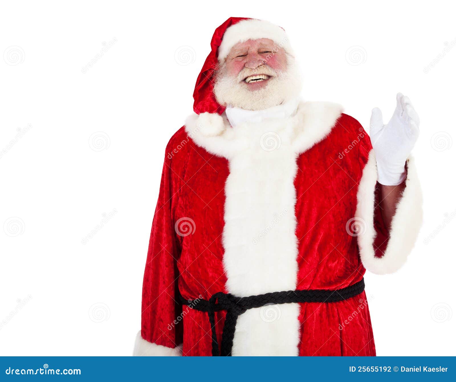 Santa Claus welcomes you stock photo. Image of costume - 25655192