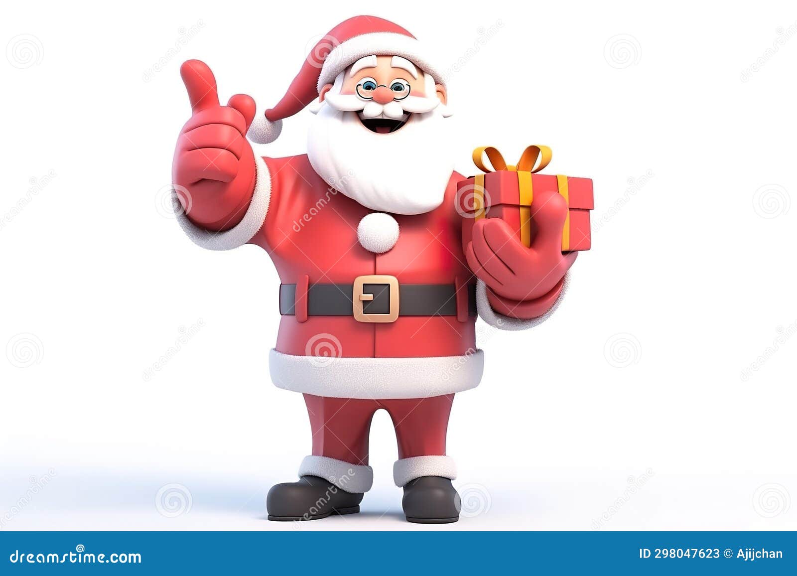 A Santa Claus in a White Background Stock Illustration - Illustration ...