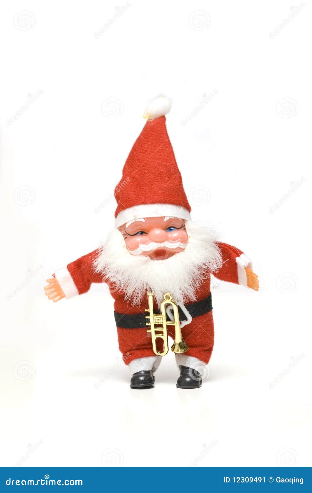 Santa Claus with White Backgrounds Stock Image - Image of isolated ...