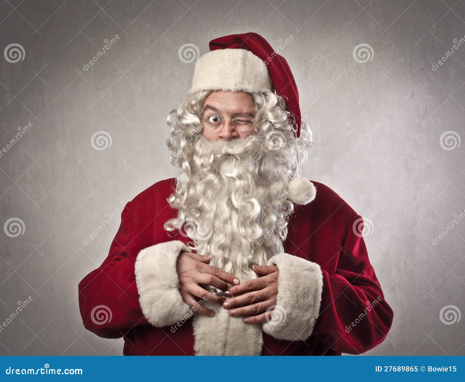 Santa Claus Wink stock image. Image of claus, portrait - 27689865