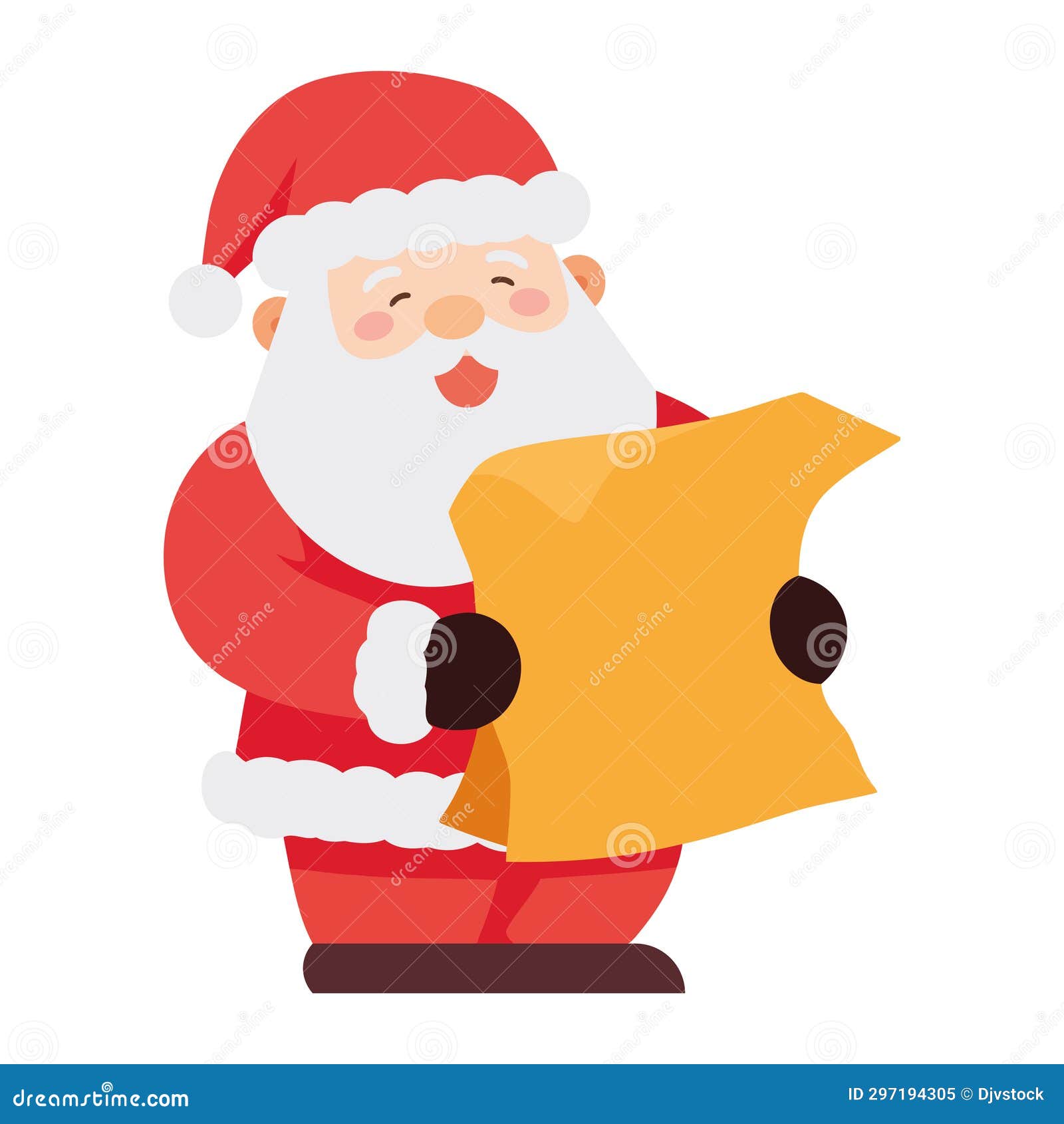 Santa Claus and Wish List Cartoon Stock Illustration - Illustration of ... Santa Claus and Wish List Cartoon Stock Illustration - Illustration of ...