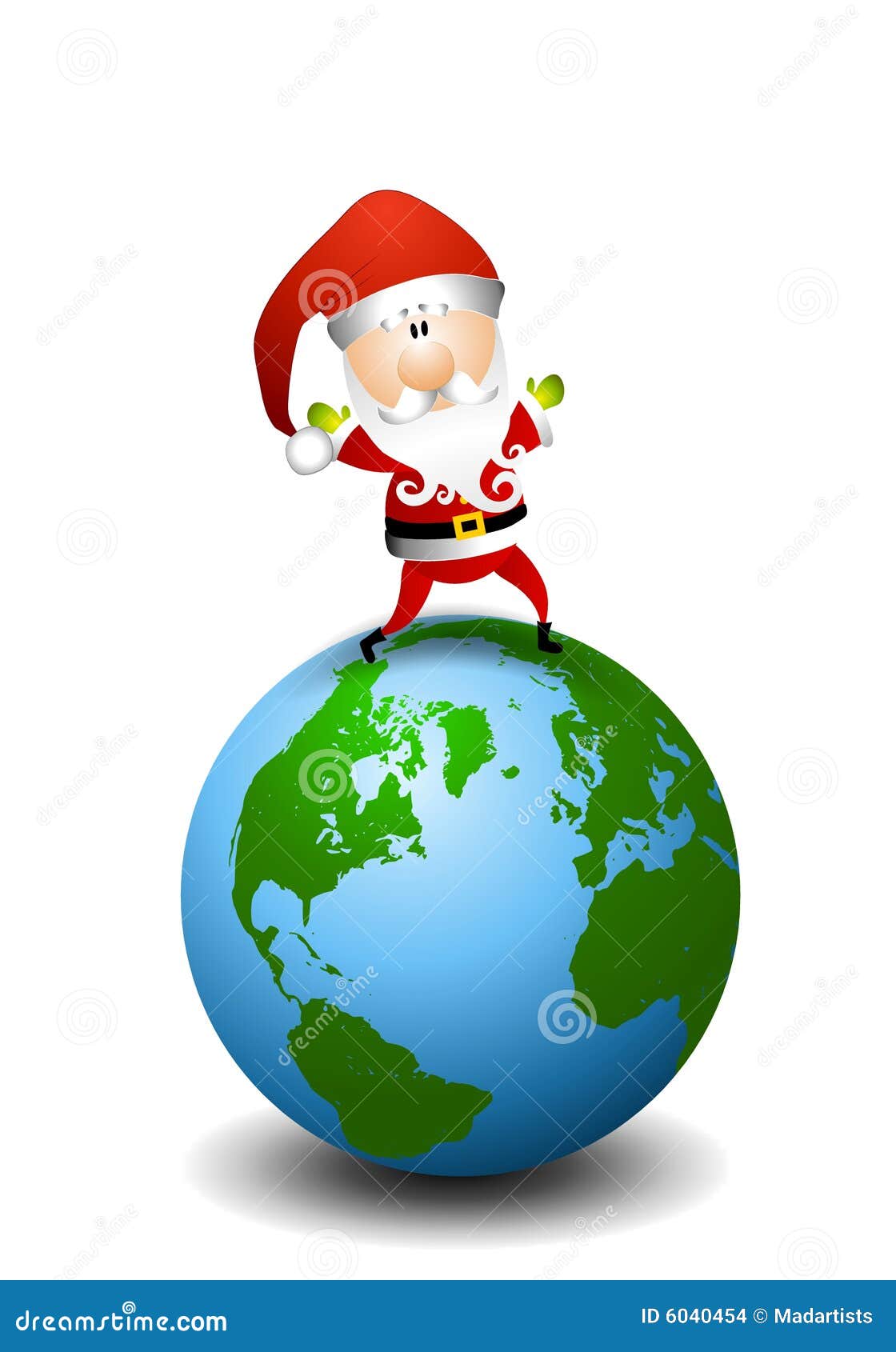 Santa Claus World Peace stock illustration. Illustration of holidays ...