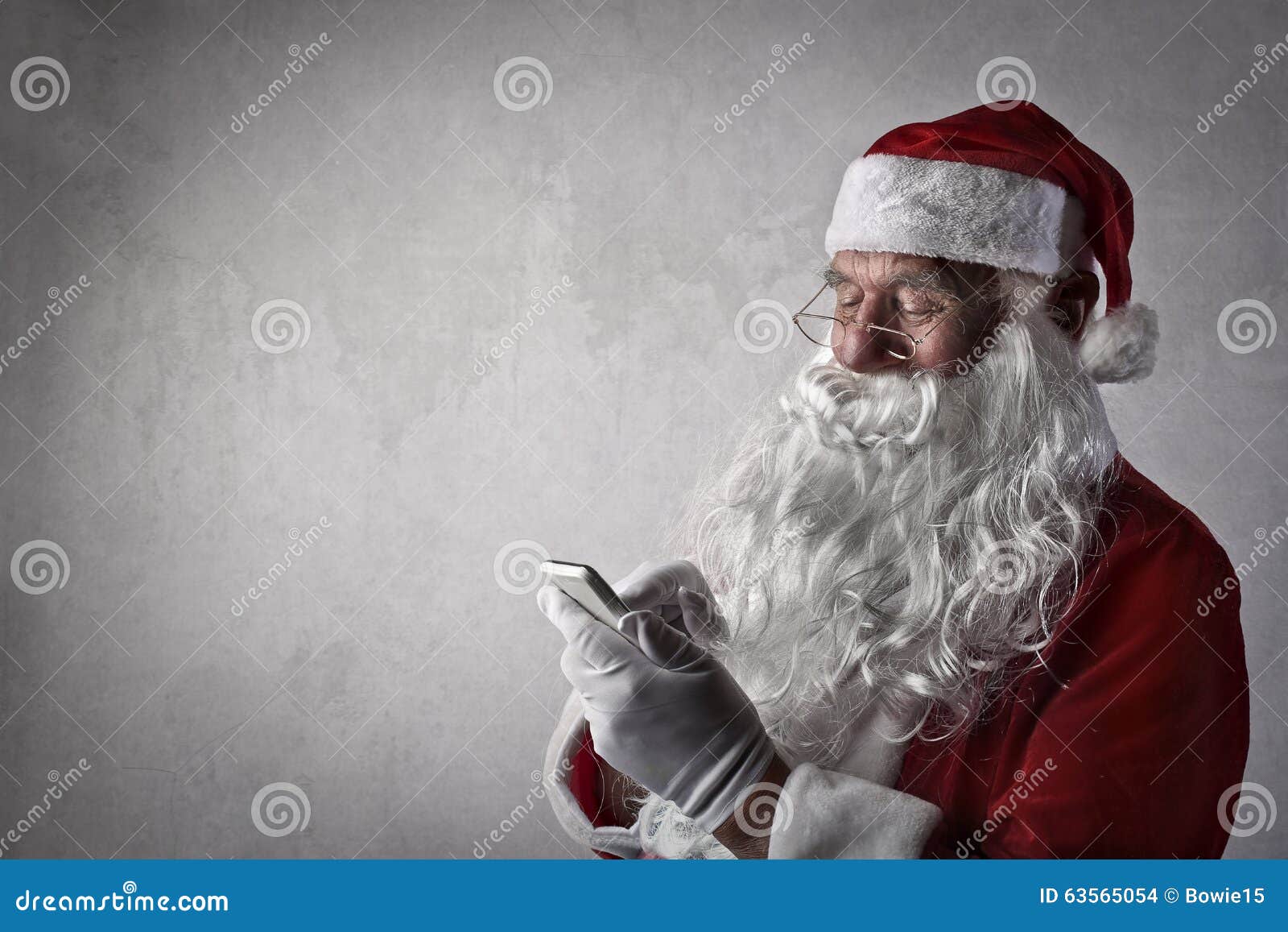 Santa Claus stock photo. Image of christmas, read, telephone - 63565054