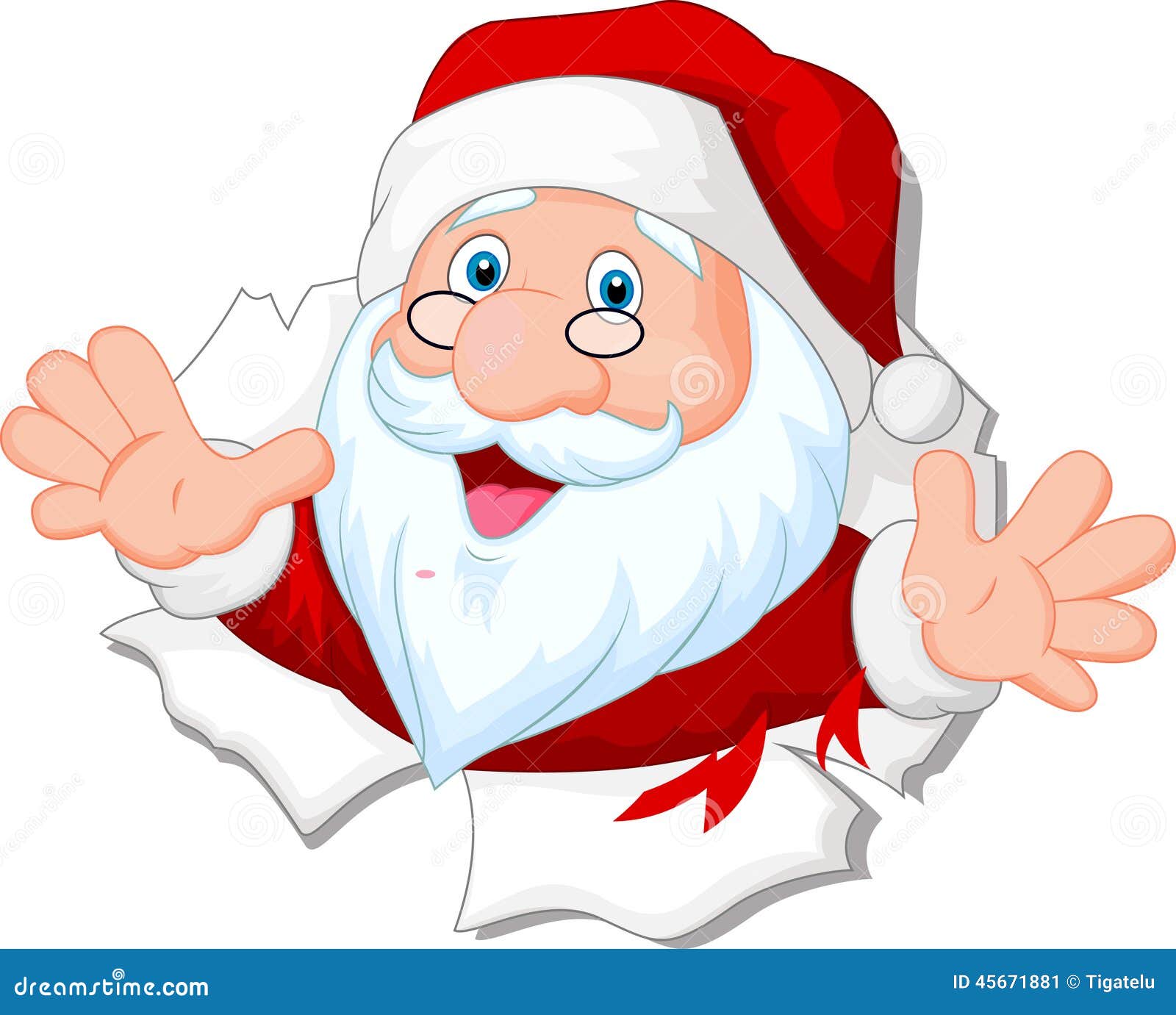 Santa Clause cartoon stock vector. Illustration of look - 45671881