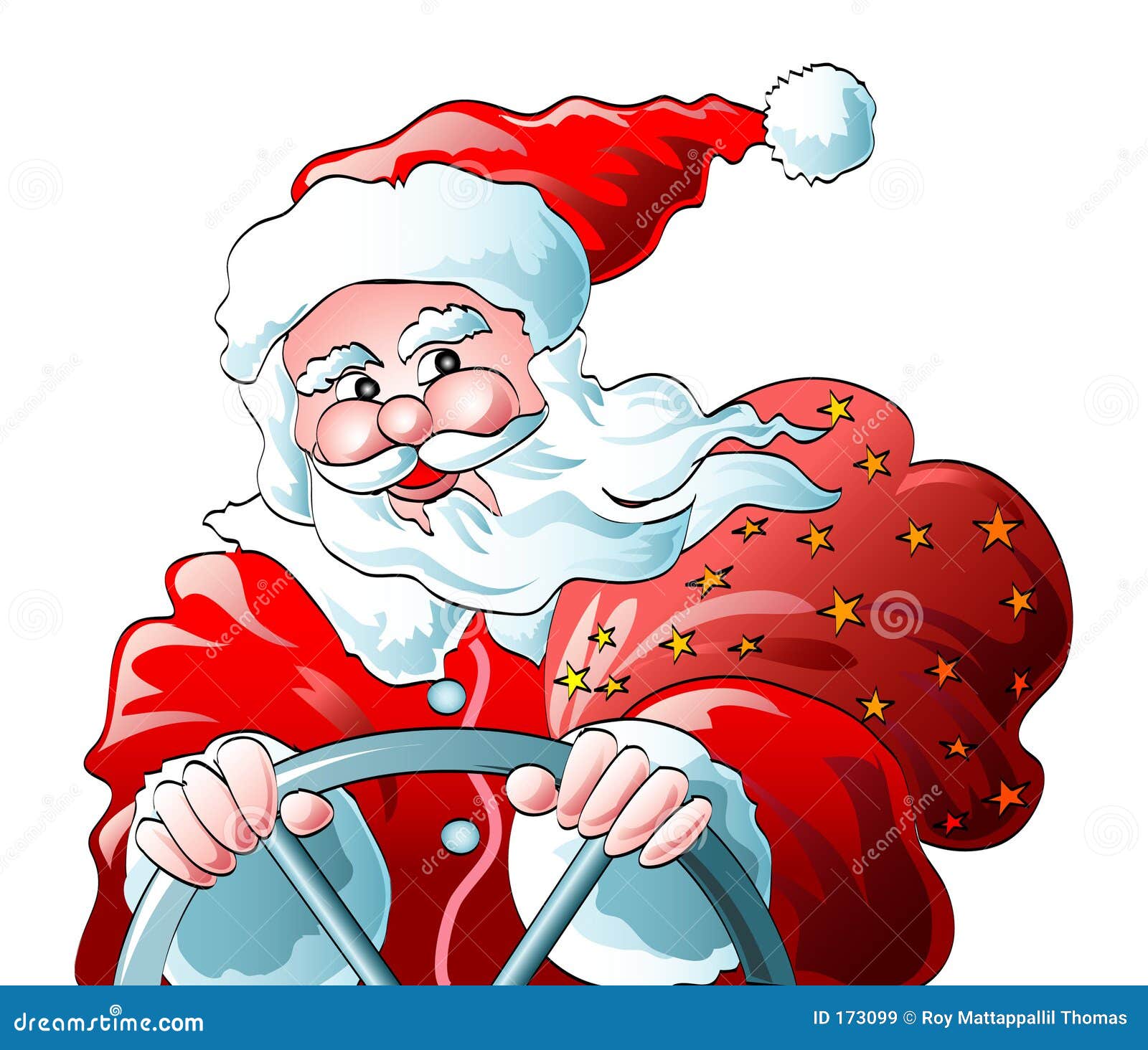 Santa Clause Drive Royalty Free Stock Images - Image: 173099