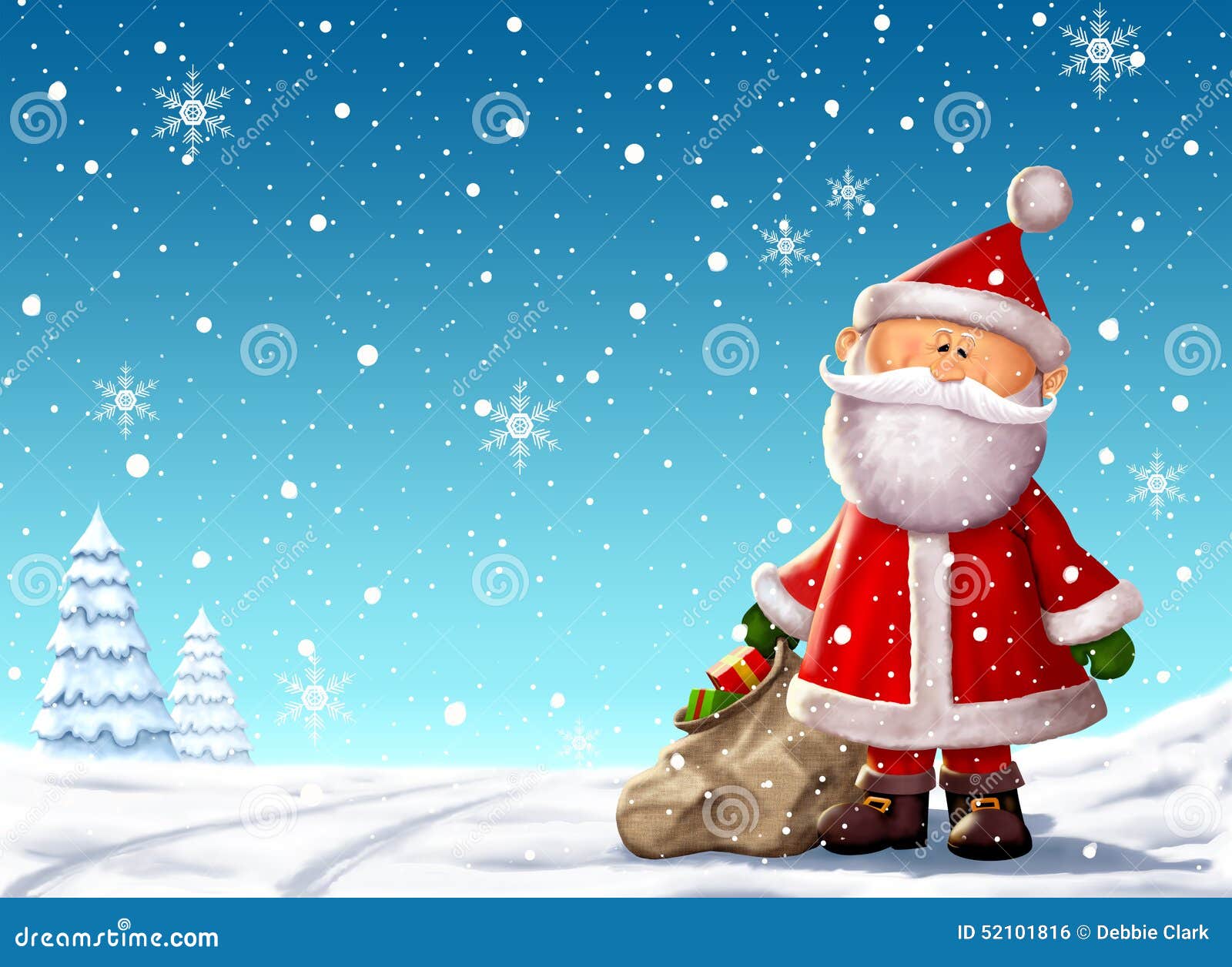 Santa Clause Illustration stock abbildung. Illustration von klausel ...