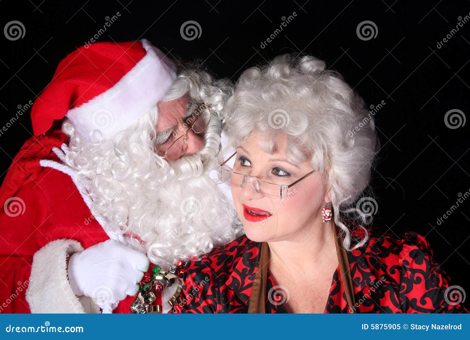 Santa Clause whispering stock image. Image of married - 5875905