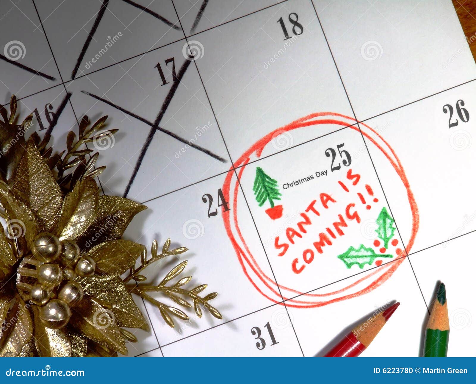 Santa is Coming stock photo. Image of expect, expectancy - 6223780