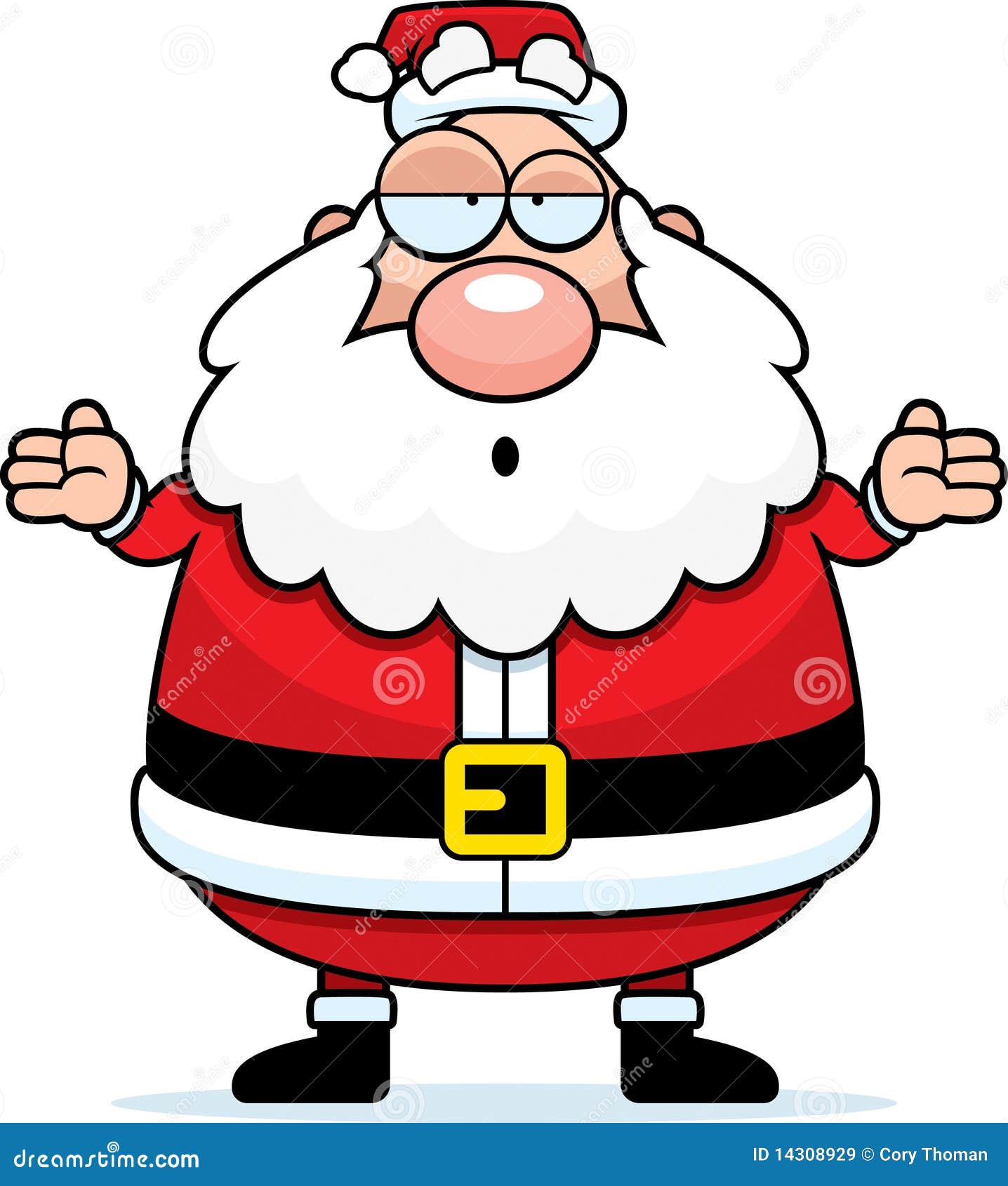 Santa Confused stock vector. Illustration of stupid, dumb - 14308929