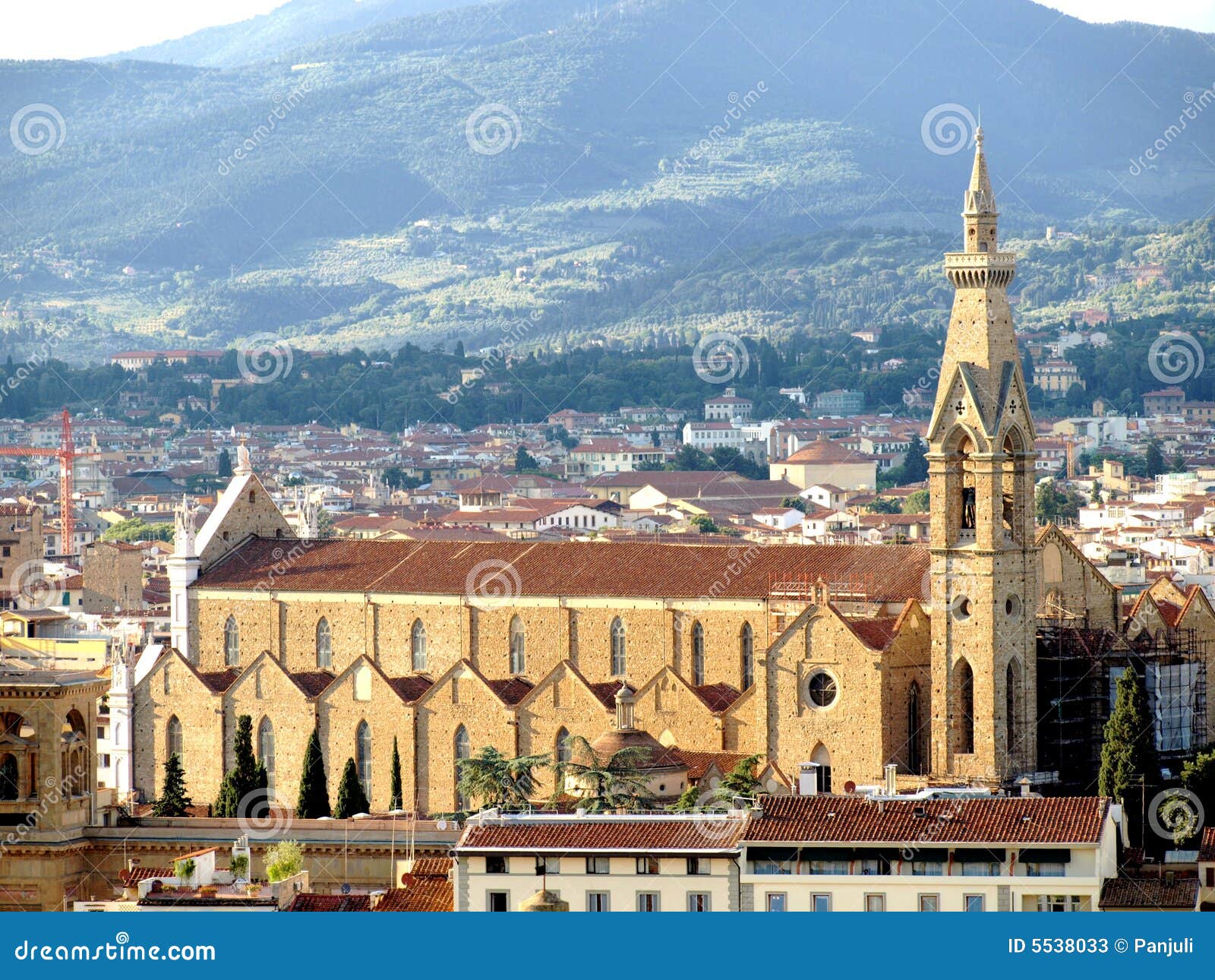 The Santa Croce Church in Florence Stock Image - Image of holidays ...