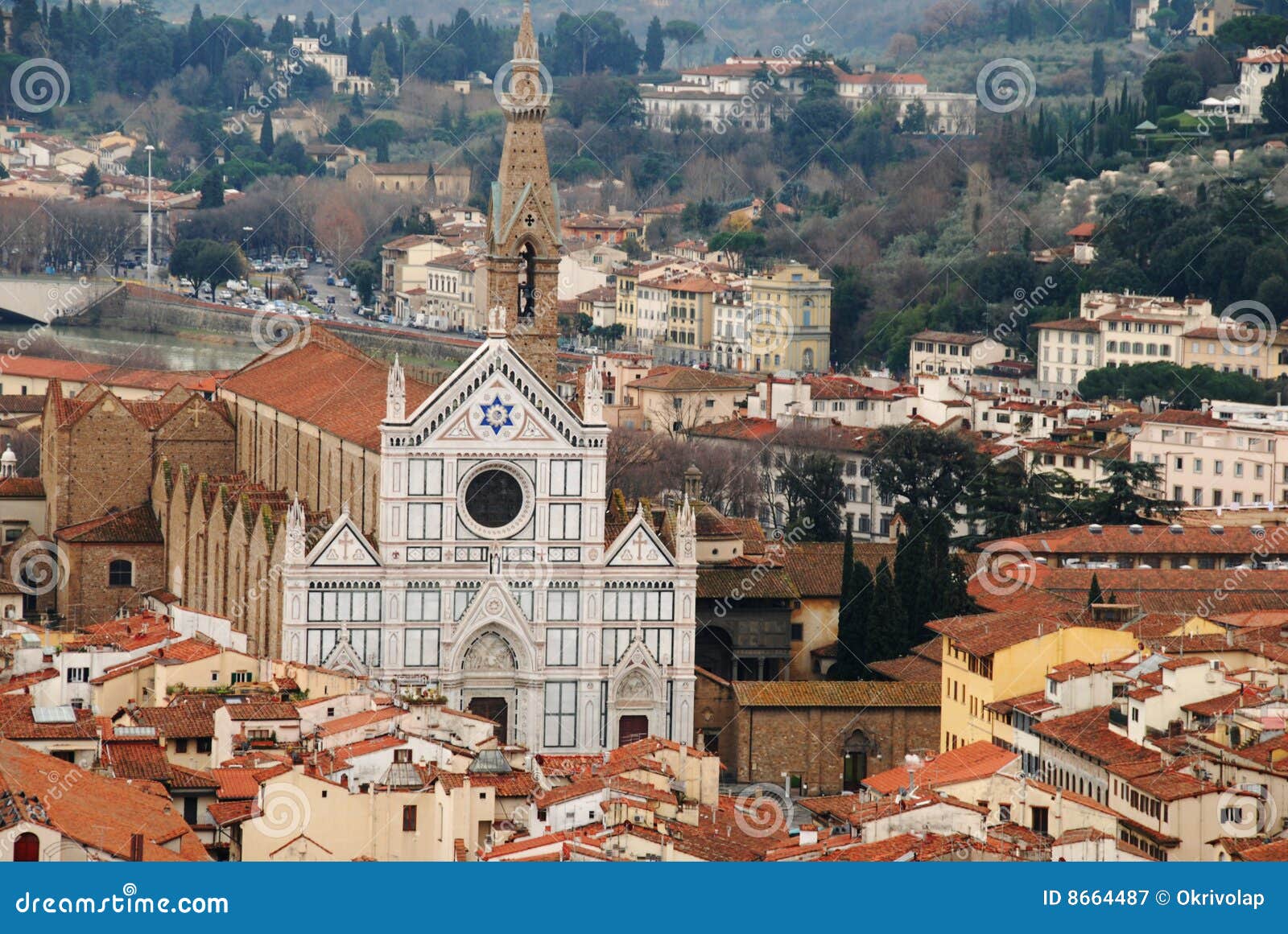 Santa Croce Church in Florence Stock Image - Image of medieval, high ...