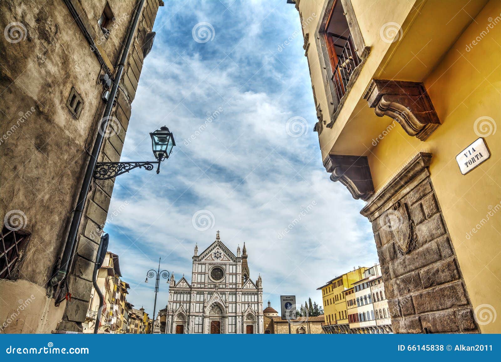 Santa Croce Square in Florence Stock Photo - Image of poet, tuscany ...