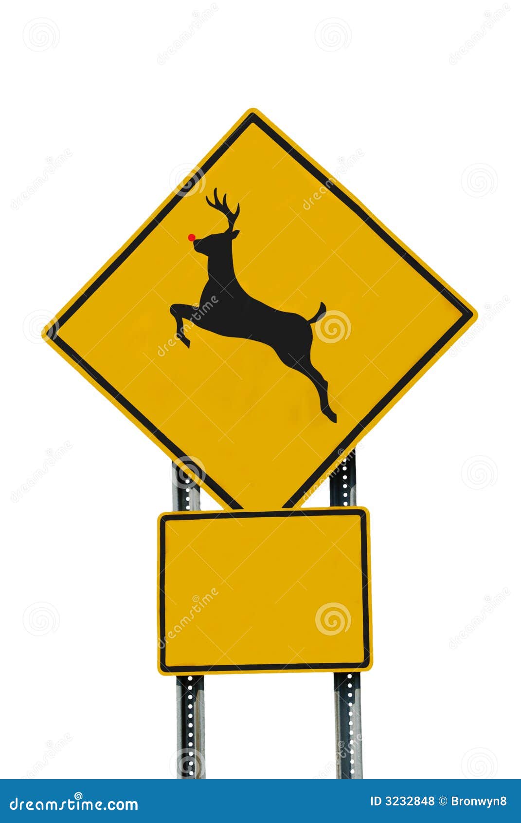 Santa Crossing stock photo. Image of post, holiday, square - 3232848