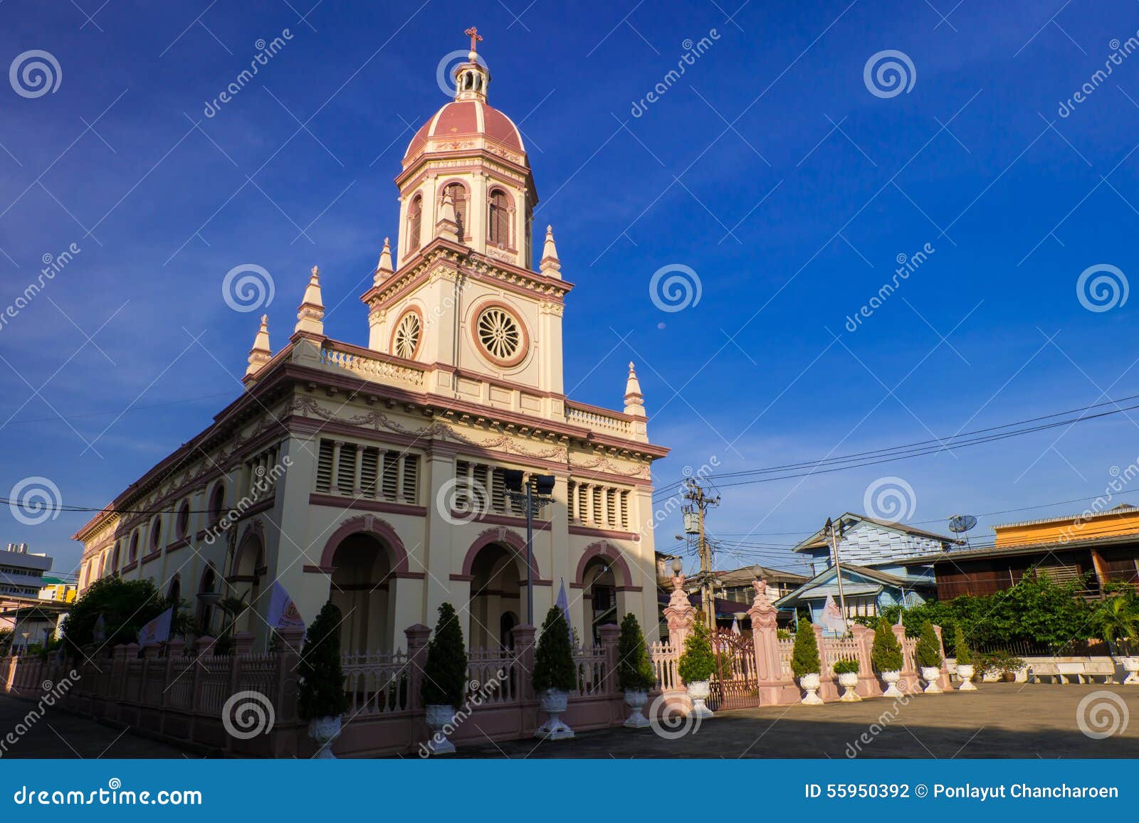 Santa Cruz Catholic Church redactionele fotografie. Image of kapel ...
