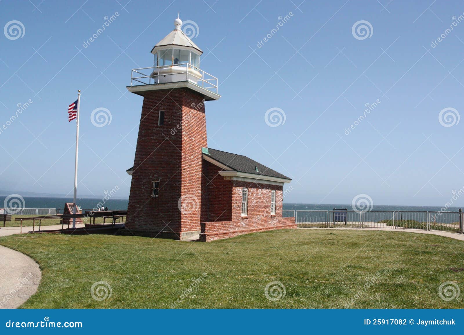 Santa cruz lighthouse stock photo. Image of california - 25917082