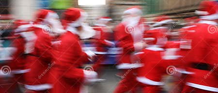 Santa Dash stock photo. Image of winter, charity, landscape - 23033484