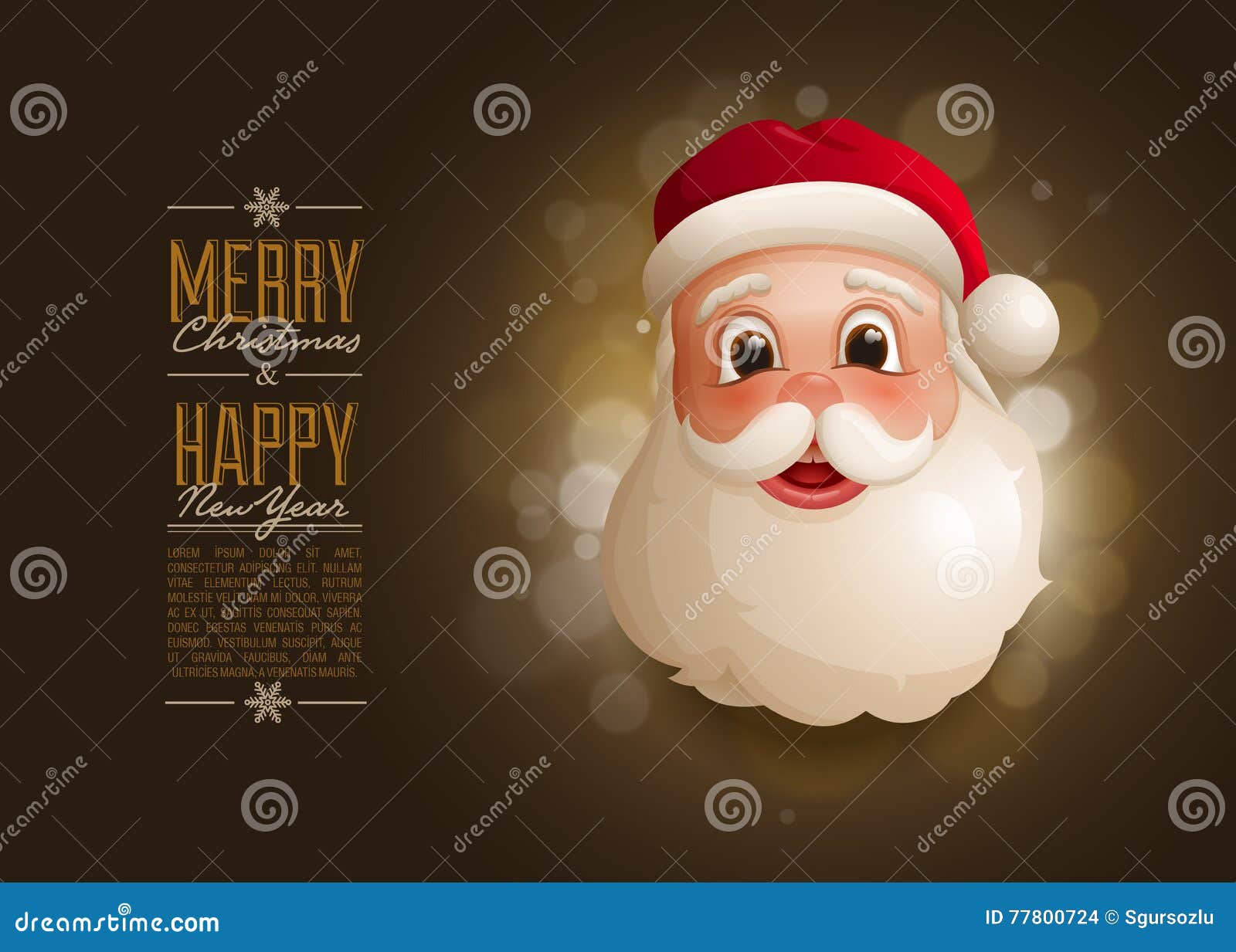 Santa Design Template illustration de vecteur. Illustration du blanc ...