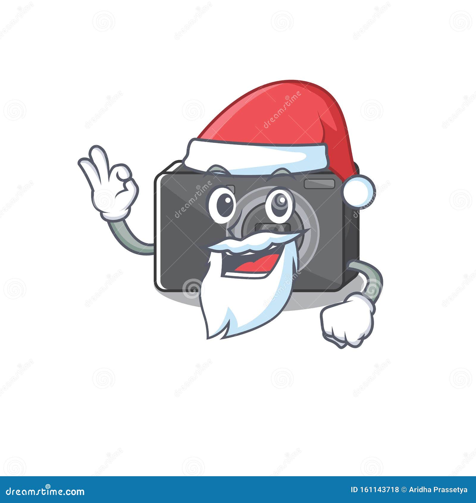 Santa Digital Camera on a Cartoon Table Stock Vector - Illustration of ...