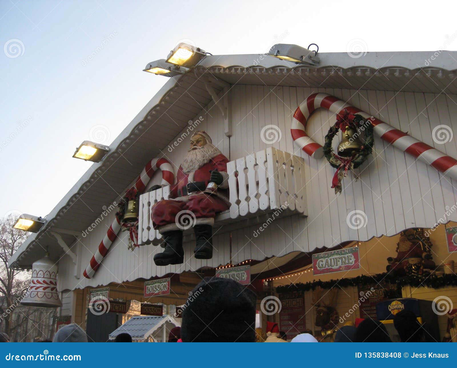 A Santa Display at a Christmas Market in Paris Editorial Stock Photo ...