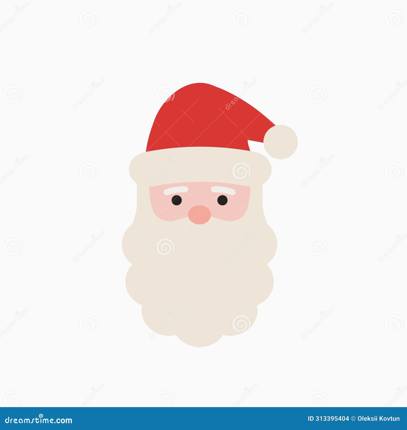Santa doodle icon stock vector. Illustration of vector - 313395404