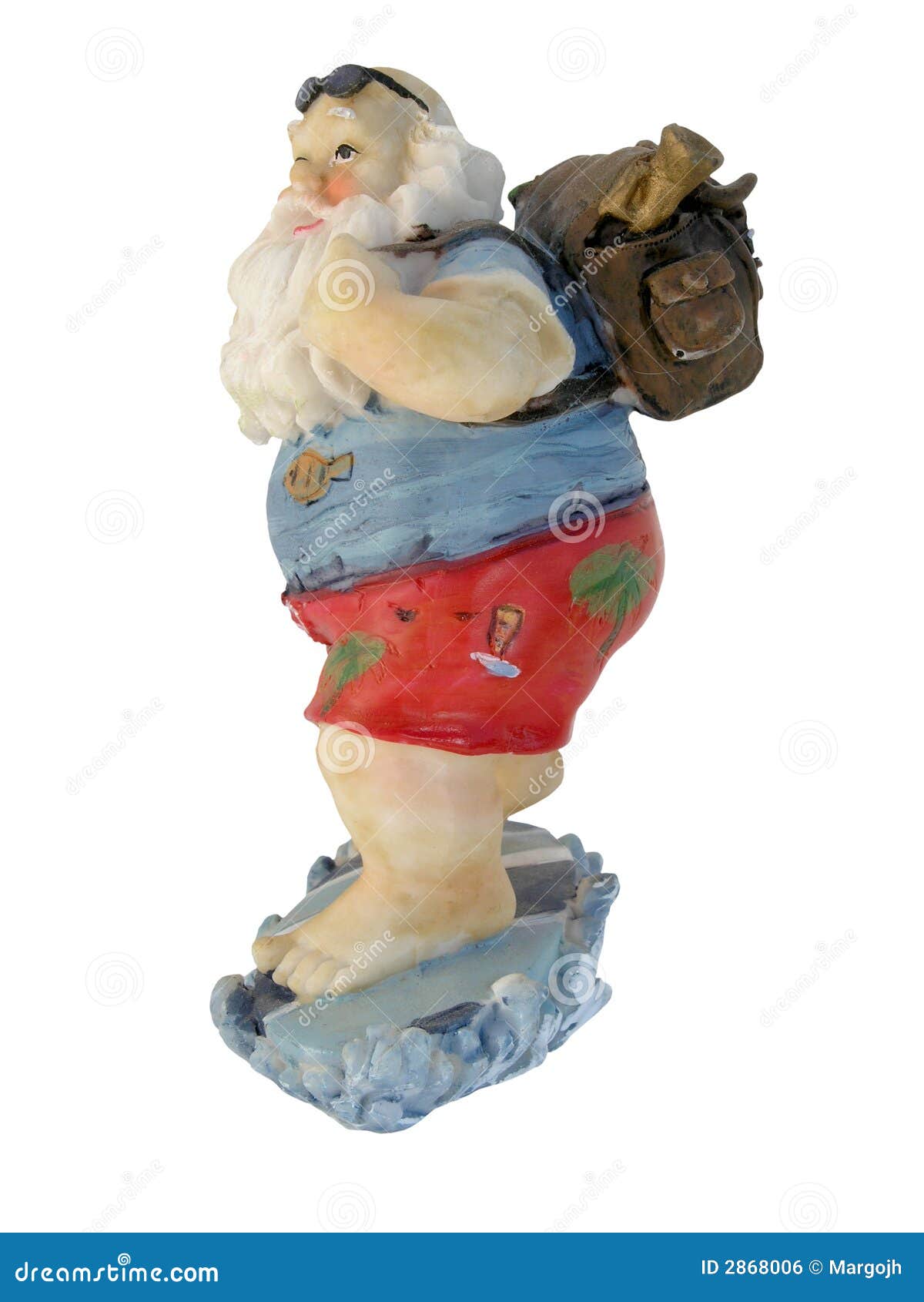 Santa Down Under stock photo. Image of beard, glasses - 2868006