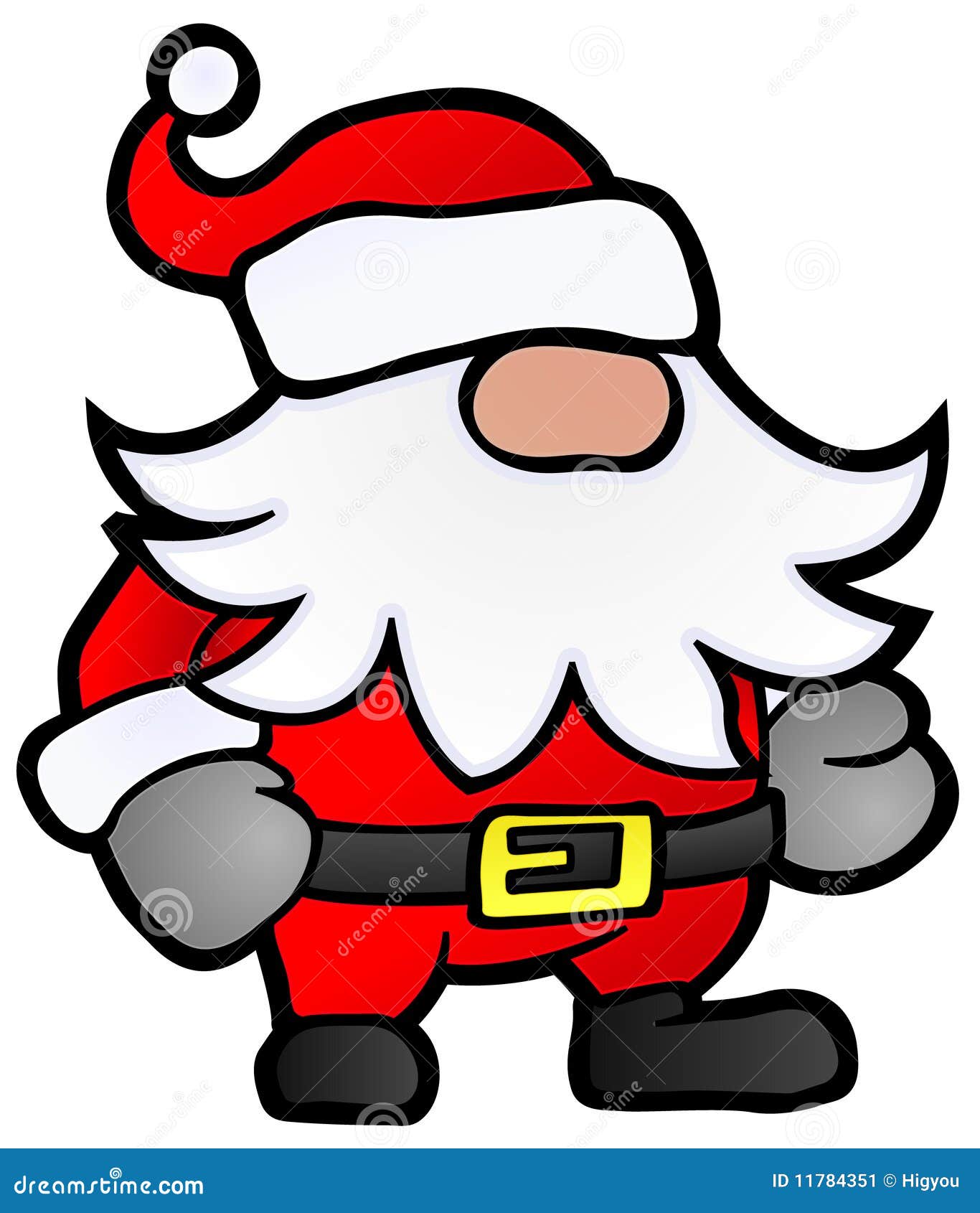 Santa Dwarf stock vector. Illustration of bearded, cartoon - 11784351