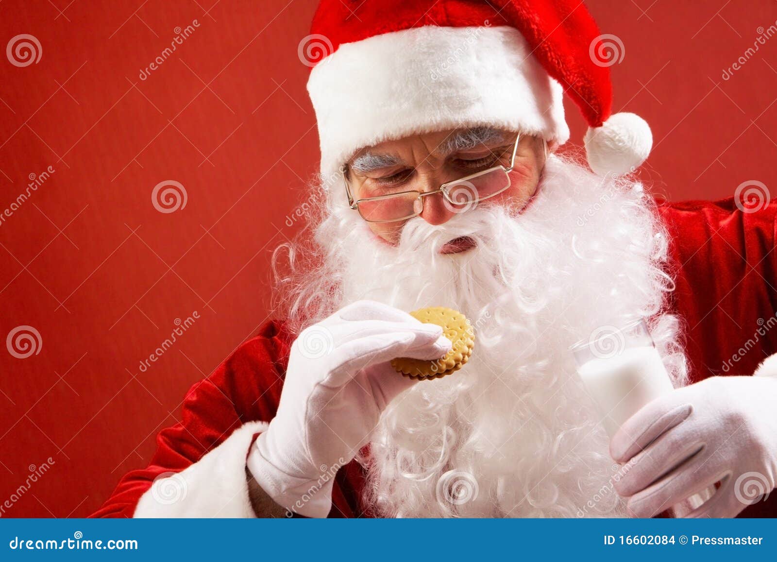 Santa eating stock photo. Image of face, people, lifestyle - 16602084