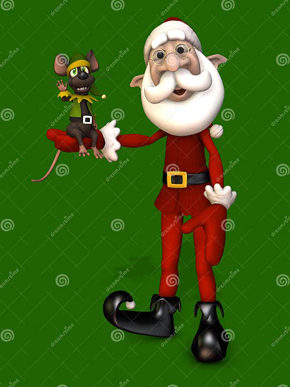 Santa Elf 1 stock illustration. Illustration of wave, white - 3179820