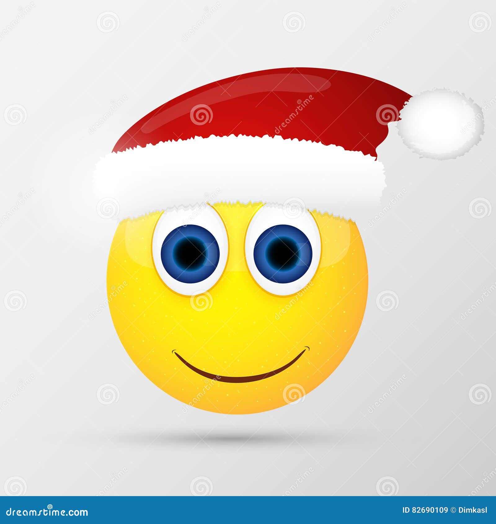Santa Emoticon, Emoji, Smiley. Vector Illustration. Stock Vector ...
