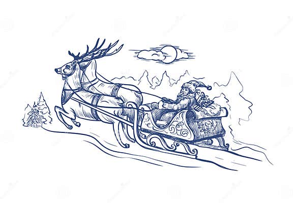 Santa En Toile Aislado. Vector. Ilustración del Vector - Ilustración de ...