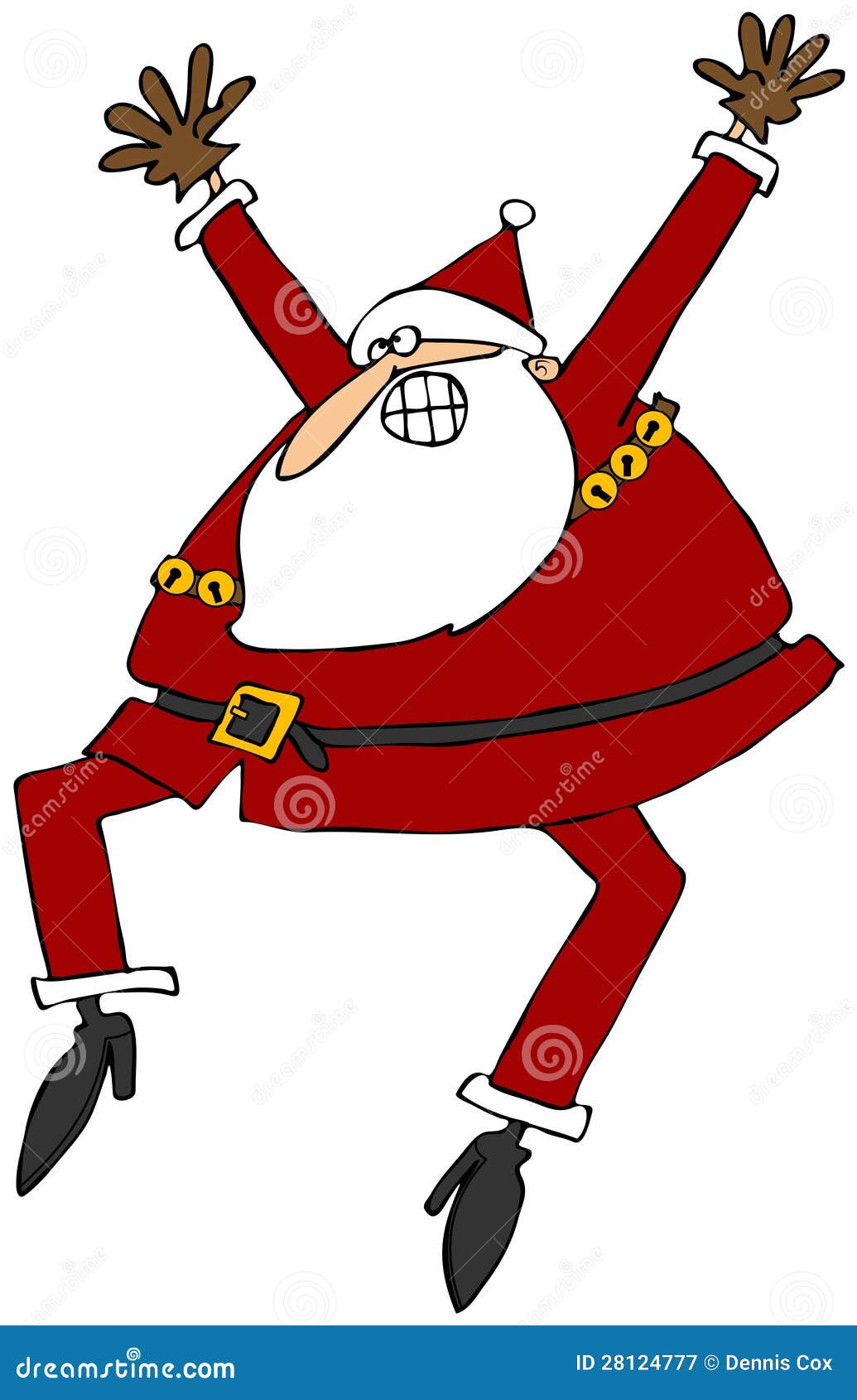 Santa Excited ilustração stock. Ilustração de santa, cara - 28124777