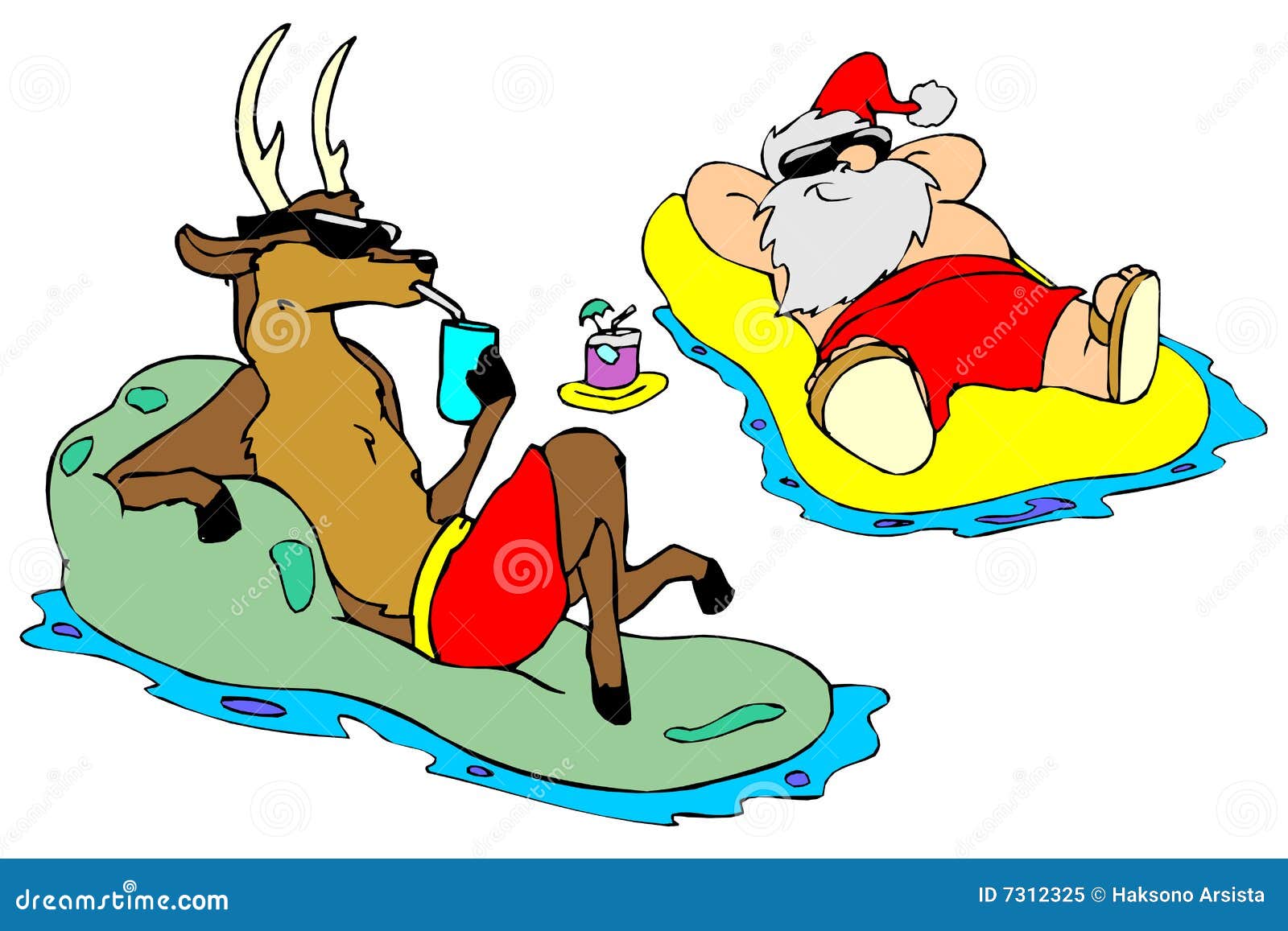 Santa expose to the sun. stock illustration. Illustration of graphic ...