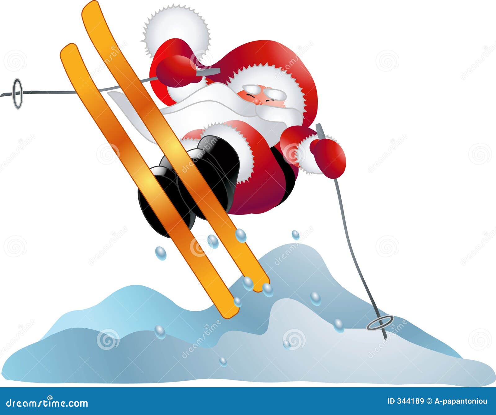 Santa Extreme stock illustration. Illustration of frosty - 344189