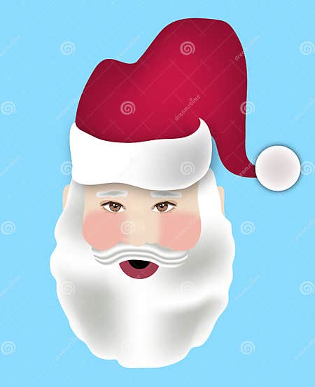 Santa Face stock illustration. Illustration of saint, colourful - 7387893
