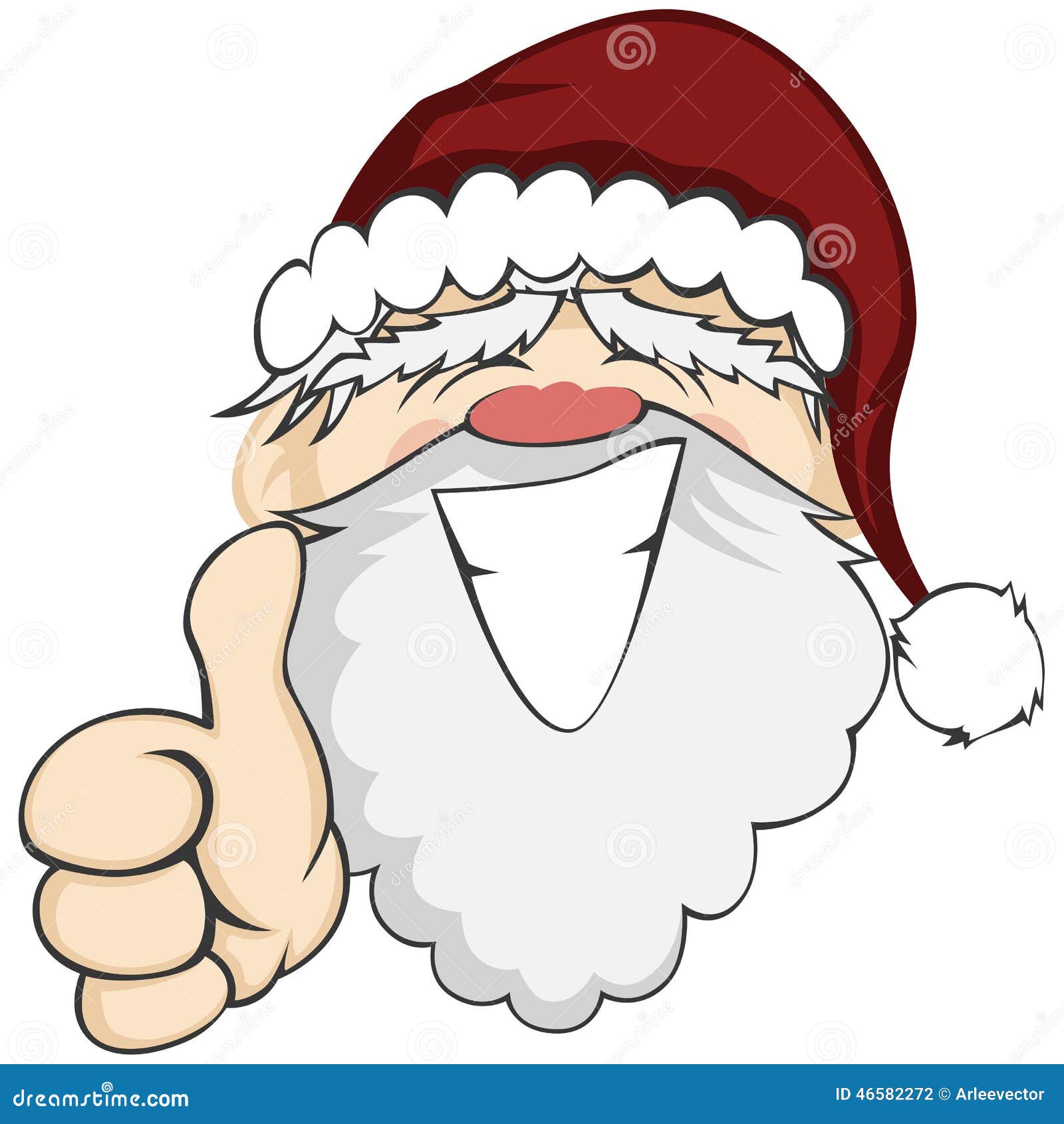 Santa Faces stock vector. Illustration of drawn, finger - 46582272