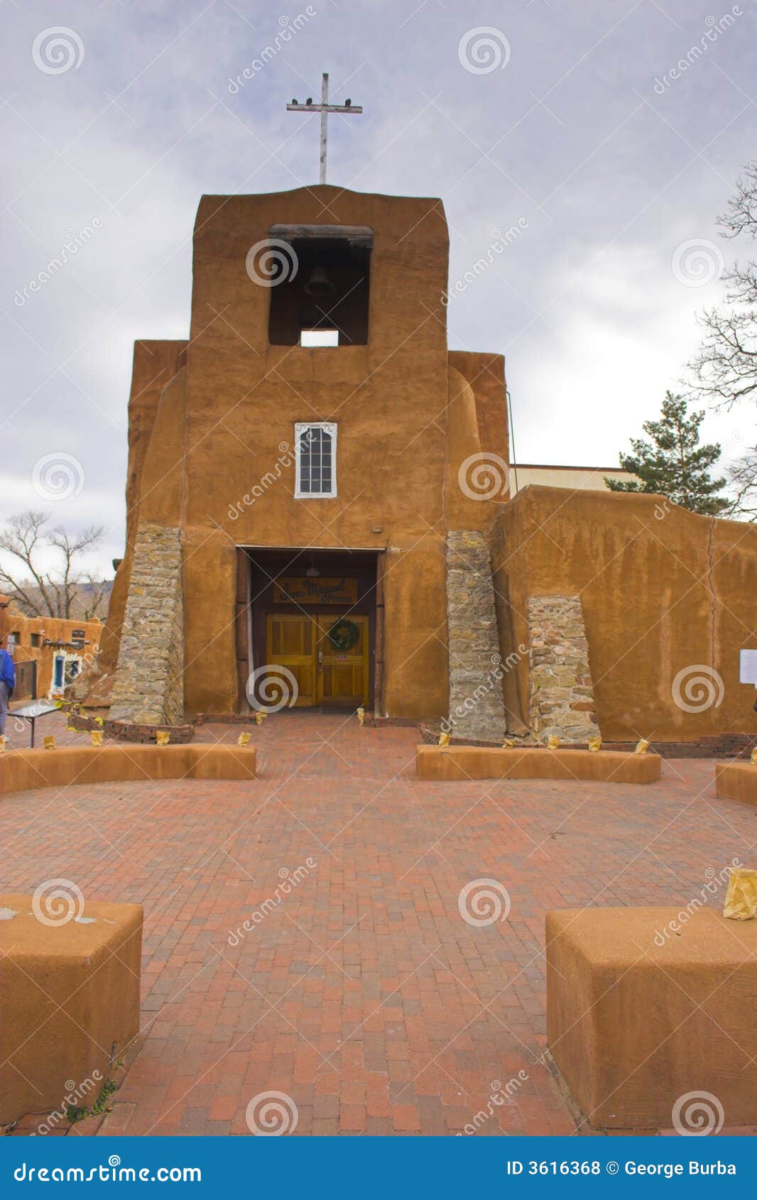 Santa Fe church stock photo. Image of building, mexico - 3616368