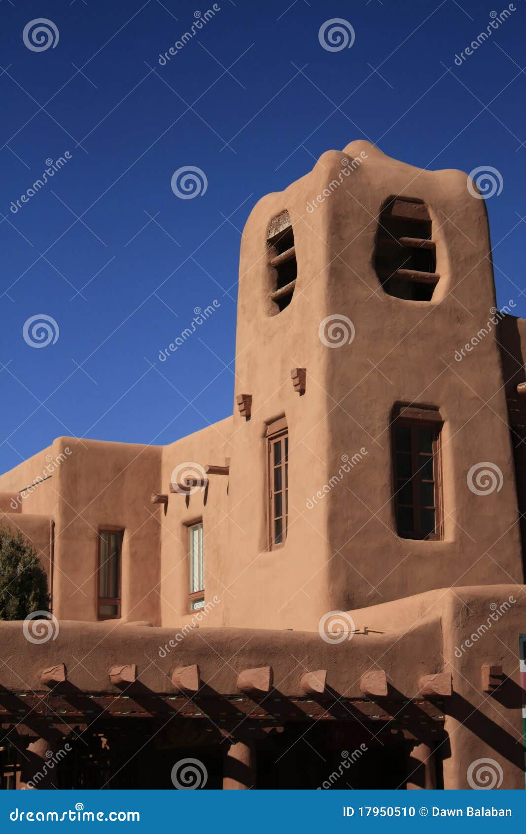 Santa Fe Building stock photo. Image of tourist, pueblo - 17950510