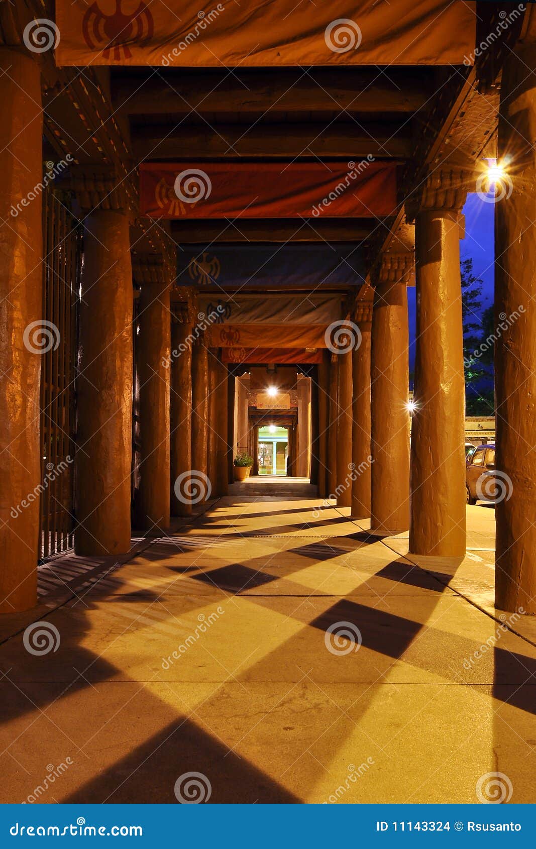 Santa Fe Corridor stock photo. Image of pattern, santa - 11143324