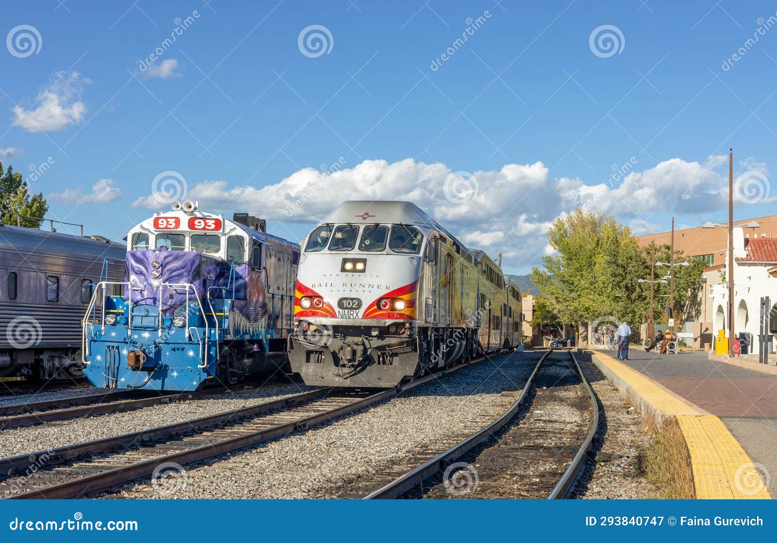 Santa Fe New Mexico. the Rail Runner Express, a Commuter Rail System ...