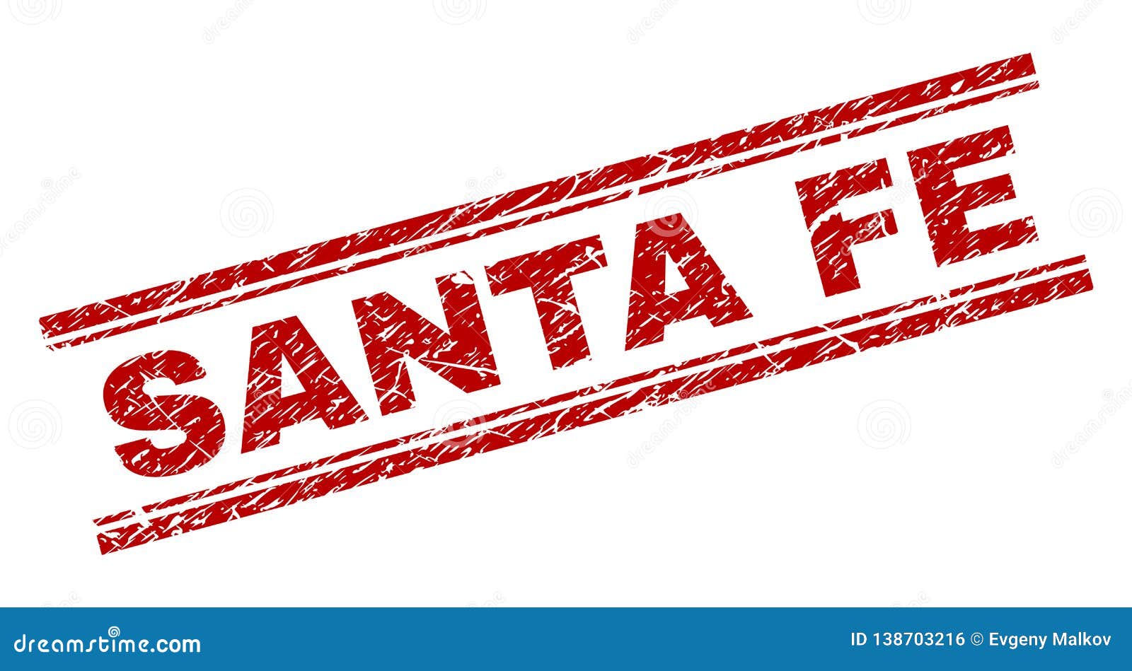 Scratched Textured SANTA FE Stamp Seal Stock Vector - Illustration of ...